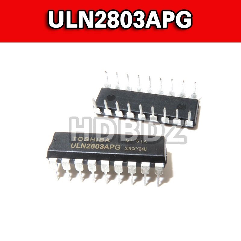 10PCS ULN2803 ULN2803APG DIP-18 Darlington ทรานซิสเตอร์ไดร์เวอร์ชิป IC | Shopee Thailand