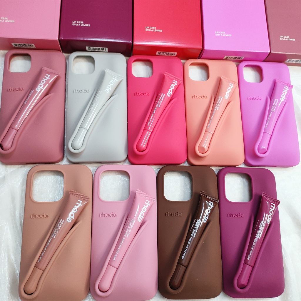 เคสโทรศัพท์ rhode lip case Hailey ลิปสติก ของแท้ ซิลิโคนสามมิติ สาวหวาน ...