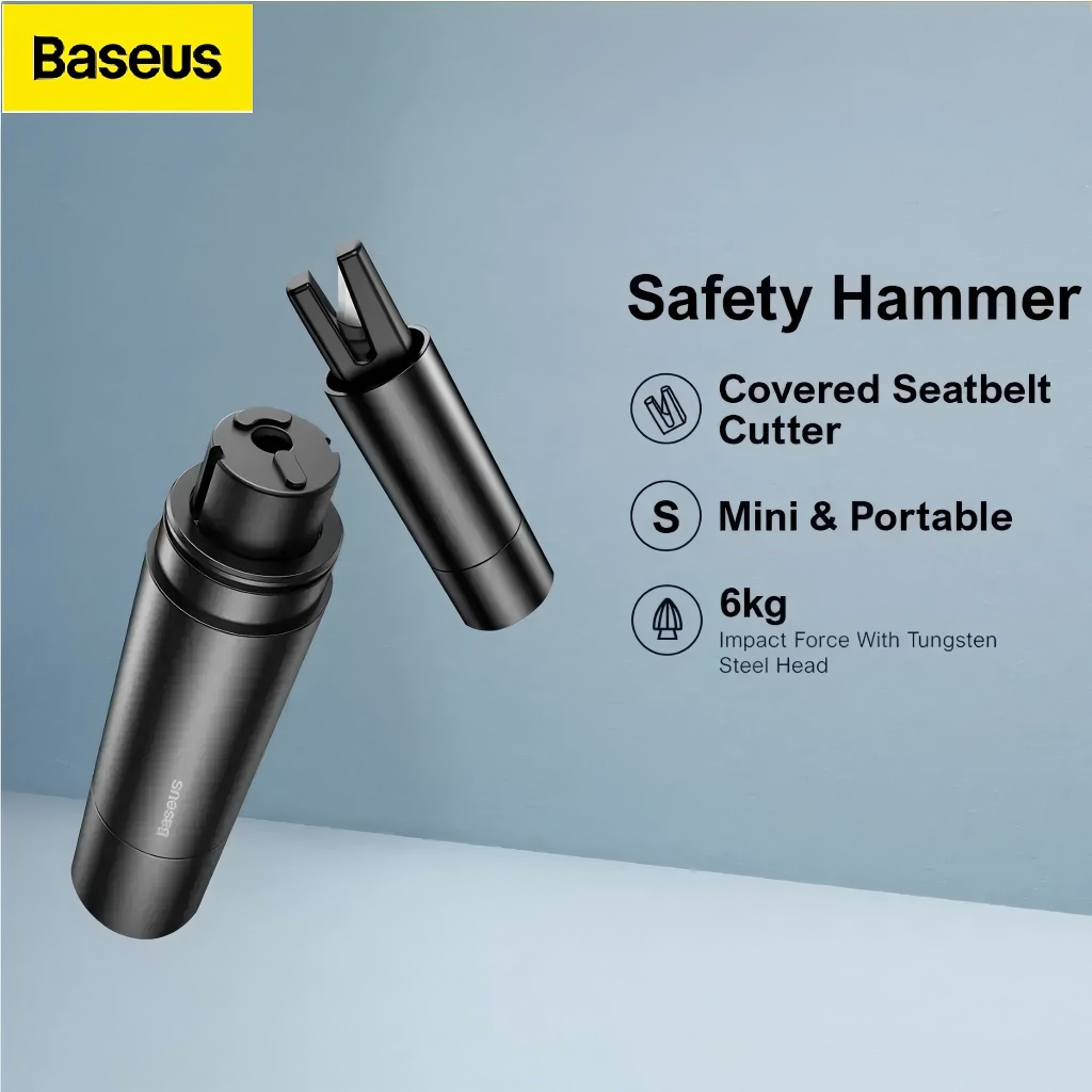 Baseus ค้อนนิรภัย รุ่น Sharp Tool Safety Hammer (Window+breaking+Safety belt cutting） | Shopee ...