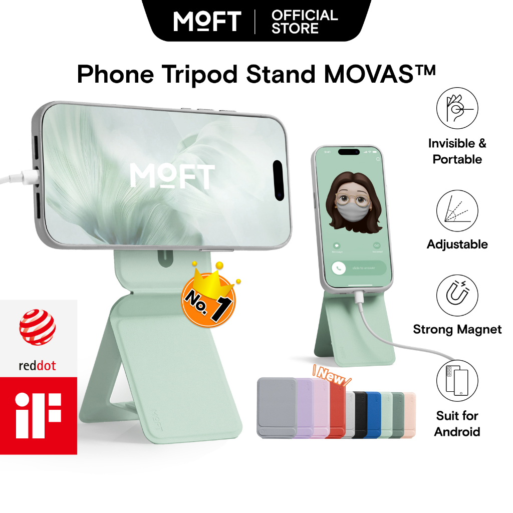 MOFT Snap Phone Tripod Stand MOVAS™ (Magnetic Compatible) ขาตั้ง for iphone แบบแม่เหล็ก ไม้เซล ...