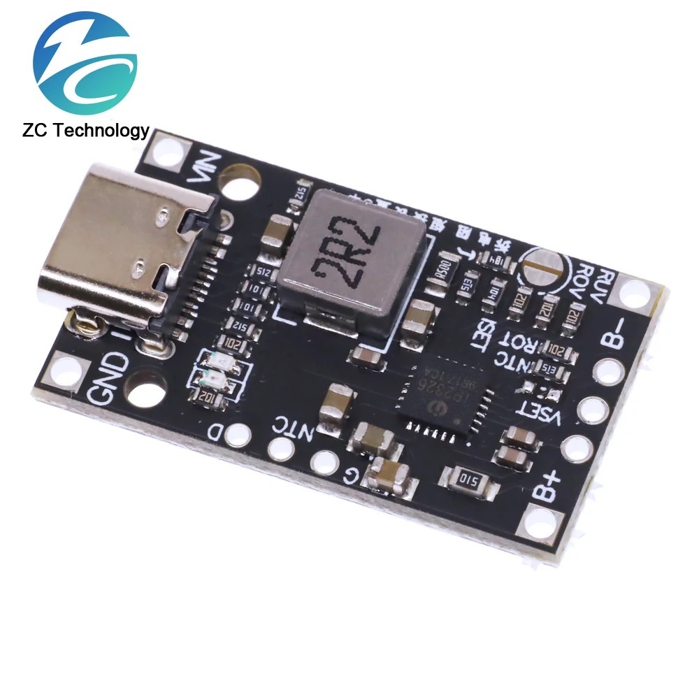 Type-c USB 2-3S BMS 15W 8.4V 12.6V 1.5A แบตเตอรี่ลิเธียมชาร์จ Boost ...