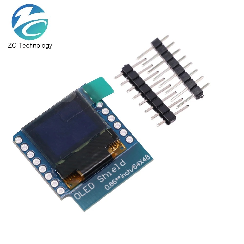 0.66 นิ้วจอแสดงผล OLED โมดูลสําหรับ WEMOS D1 MINI ESP32 โมดูล Arduino ... 0.66 นิ้วจอแสดงผล OLED โมดูลสําหรับ WEMOS D1 MINI ESP32 โมดูล Arduino ...