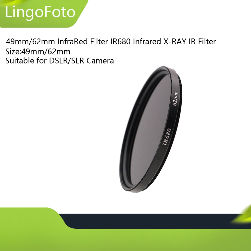 49 มม./62 มม.InfraRed Filter IR680 อินฟราเรด X-RAY IR Filter สําหรับกล้อง DSLR | Shopee Thailand