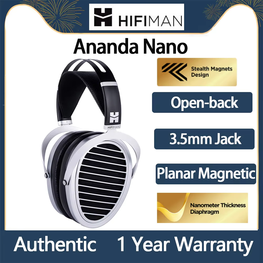 Hifiman ANANDA NANO หูฟังแม่เหล็ก Hi-Fi แบบเปิดหลังพร้อมไดอะแฟรมความหนา ...