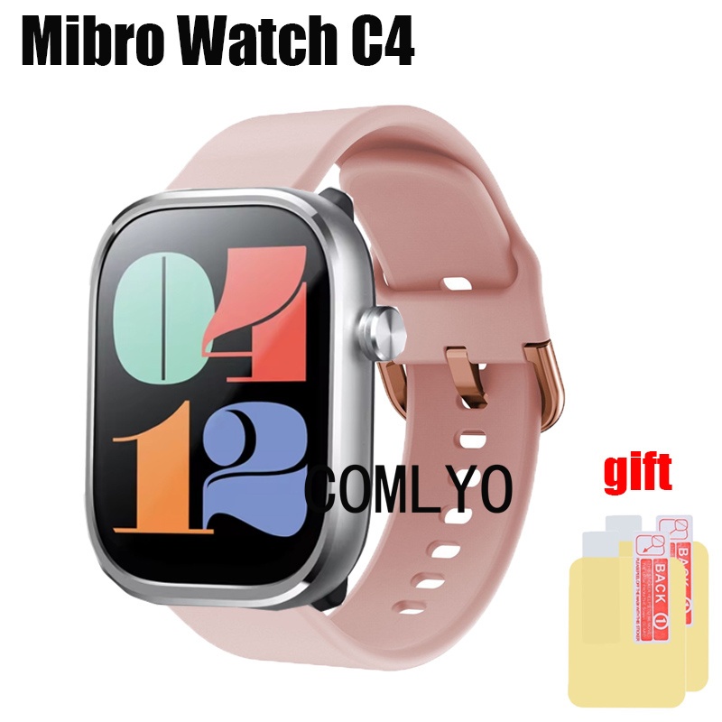 สําหรับ Mibro Watch C4 สายนาฬิกาอัจฉริยะซิลิโคน Band Soft Sports Belt ฟิล์มกันรอยหน้าจอ | Shopee ...