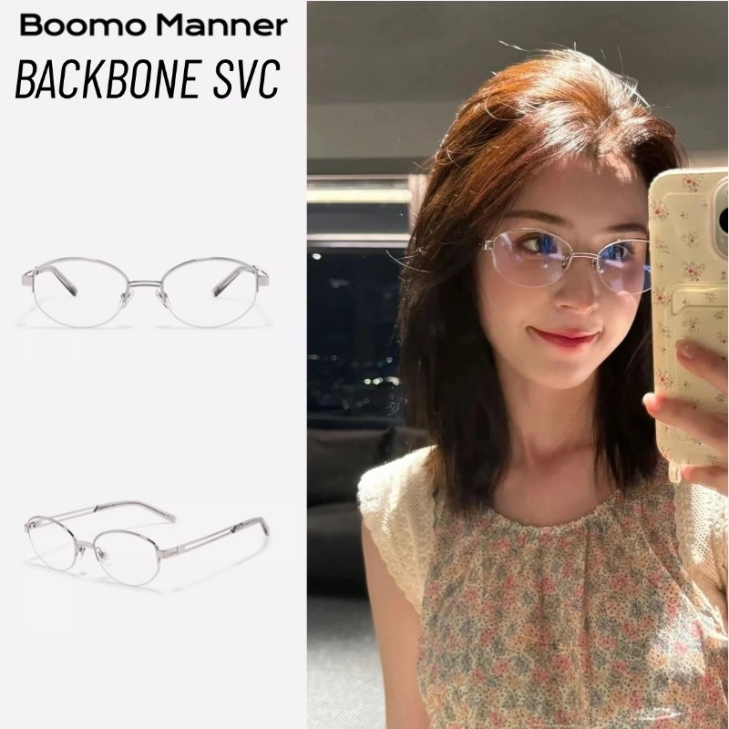 Boomo Manner - Backbone - แว่นตากรอบไทเทเนียมรูปไข่ กรอบสไตล์เกาหลี ป้องกันแสงสีฟ้า - [3003 ...