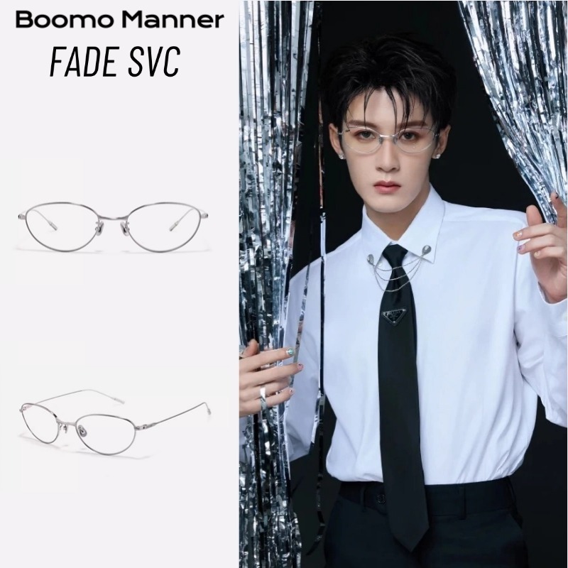 Boomo Manner - Fade - แว่นตาไทเทเนียมทรงรีอินเทรนด์ Unisex กรอบสไตล์เกาหลี - [3003] | Shopee ...
