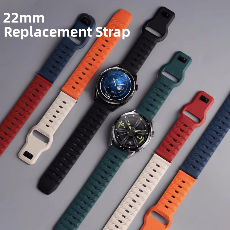 สายซิลิโคนสําหรับนาฬิกา Huawei GT5/GT5pro/GT4 22 มม.สายรัดข้อมือสร้อยข้อมือสําหรับนาฬิกา Huawei ...