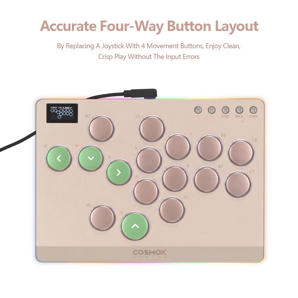 Haute42 อลูมิเนียม Hitbox Leverless อาเขต Stick เกมต่อสู้ Hitbox ...