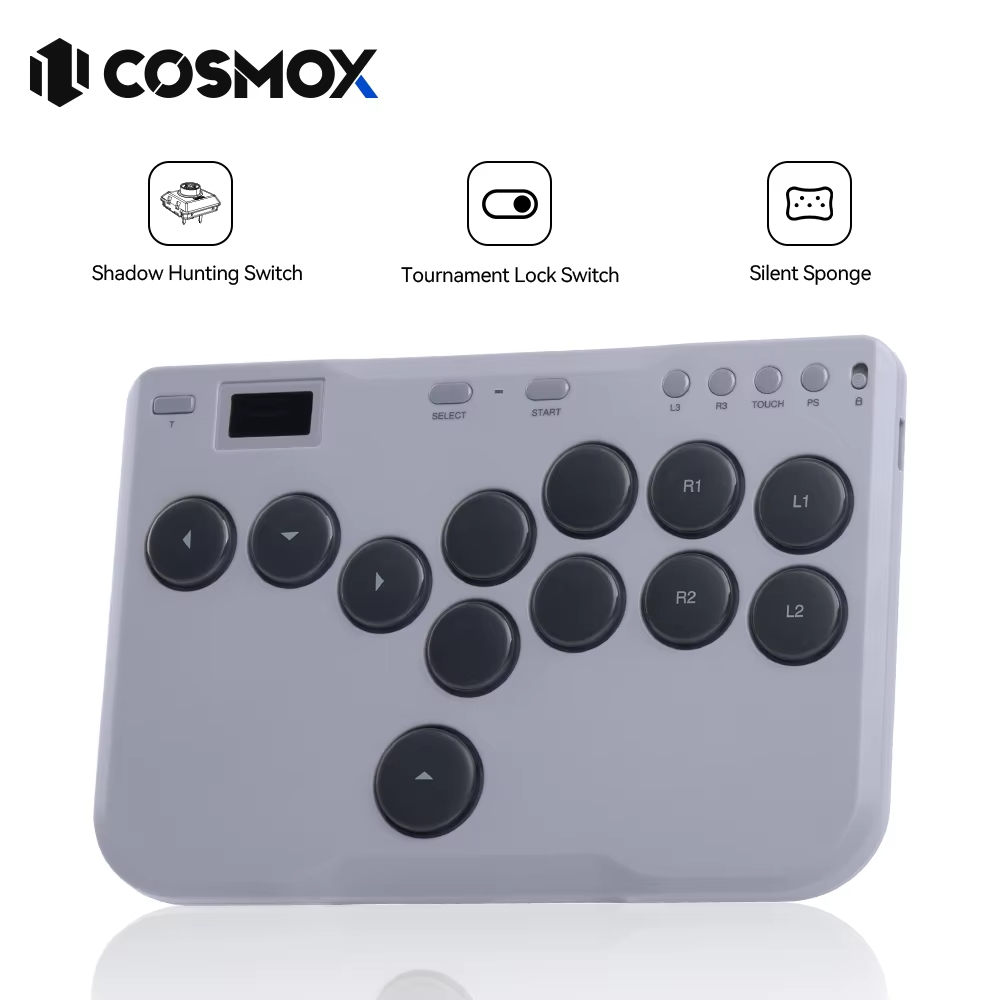 Haute42- COSMOX Leverless Controller Mini Hitbox สําหรับ PC / Ps4 / Ps5 สวิทช์ Steam จอยสติ๊กต่อ ...