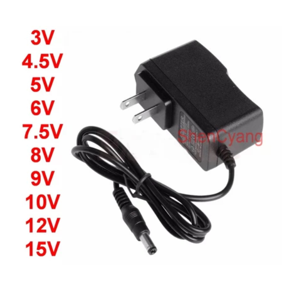 Ac 100V-240V Power adapter DC 3V 4.5V 5V 6V 7.5V 8V 9V 10V 12V 15V 0.5A 500mA 1A 2A 1000mA ...