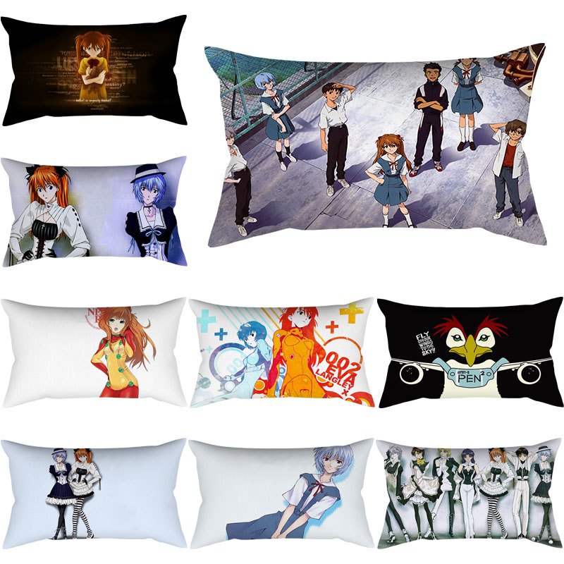 50x30 ซม./74x48 ซม.EVA Neon Genesis Evangelion โยนหมอนรถ Cusion ตกแต่ง ...