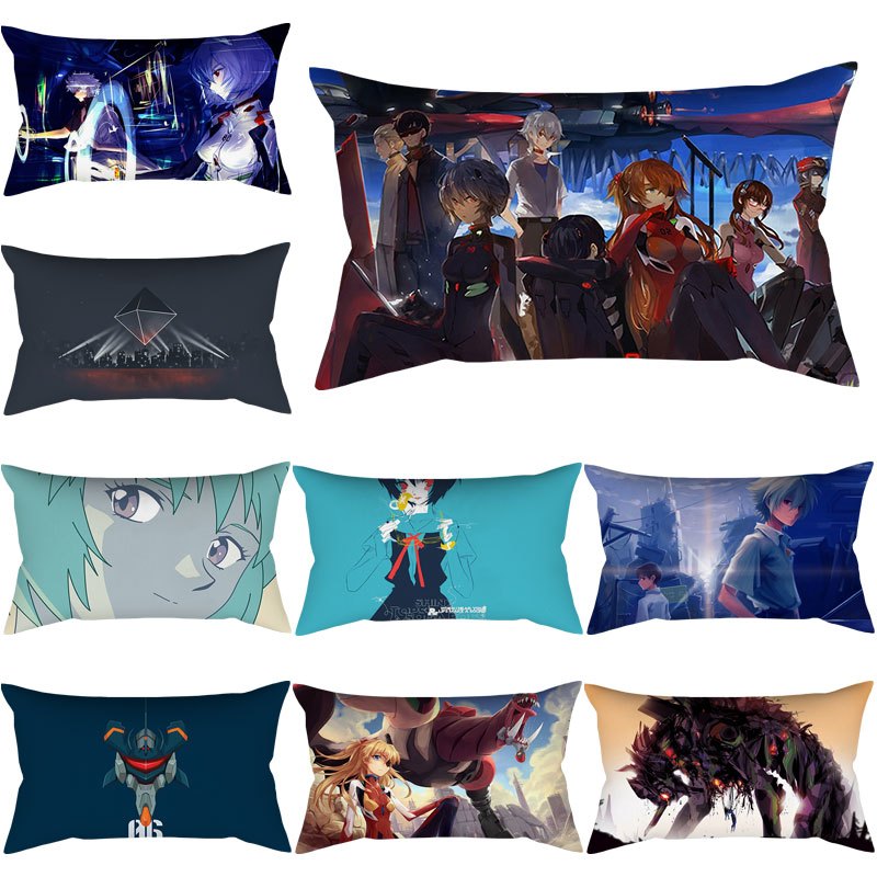 50x30 ซม./74x48 ซม.อะนิเมะ EVA Neon Genesis Evangelion โยนหมอนรถ Cusion ...