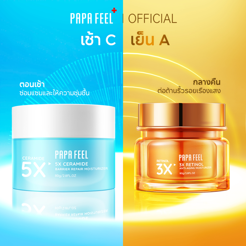【NEW LAUNCH】PAPA FEEL ครีมทาหน้า เรตินอล antiaging Moisturizer Skin ...