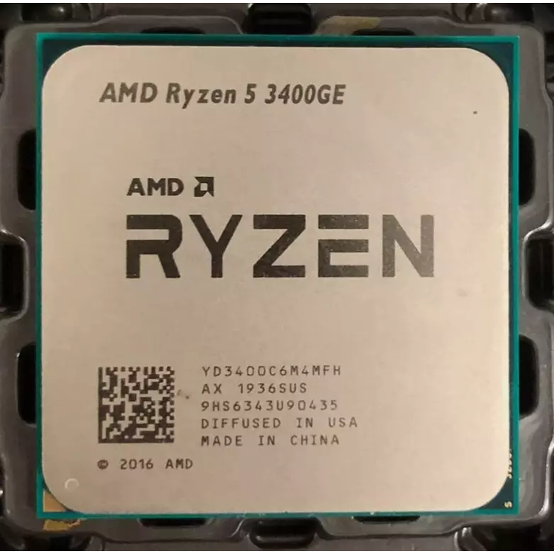 Ryzen 5 3400GE R5-4400GE 3.3-4.0 GHz 4 CORE 8Thr 4MB 12nm AM4 CPU ...