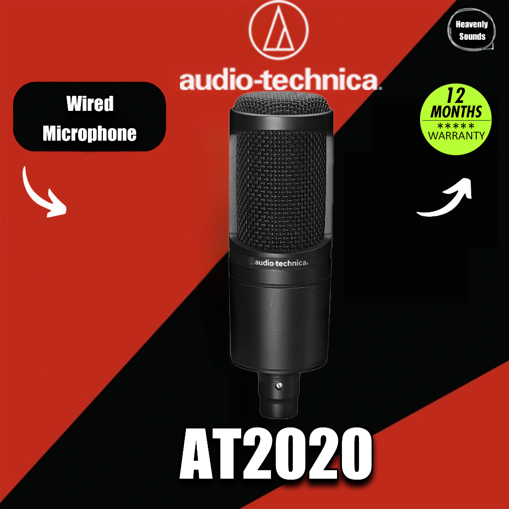 【ส่งไวภายใน5วัน】Audio Technica AT2020 Cardioid Medium Diaphragm ...