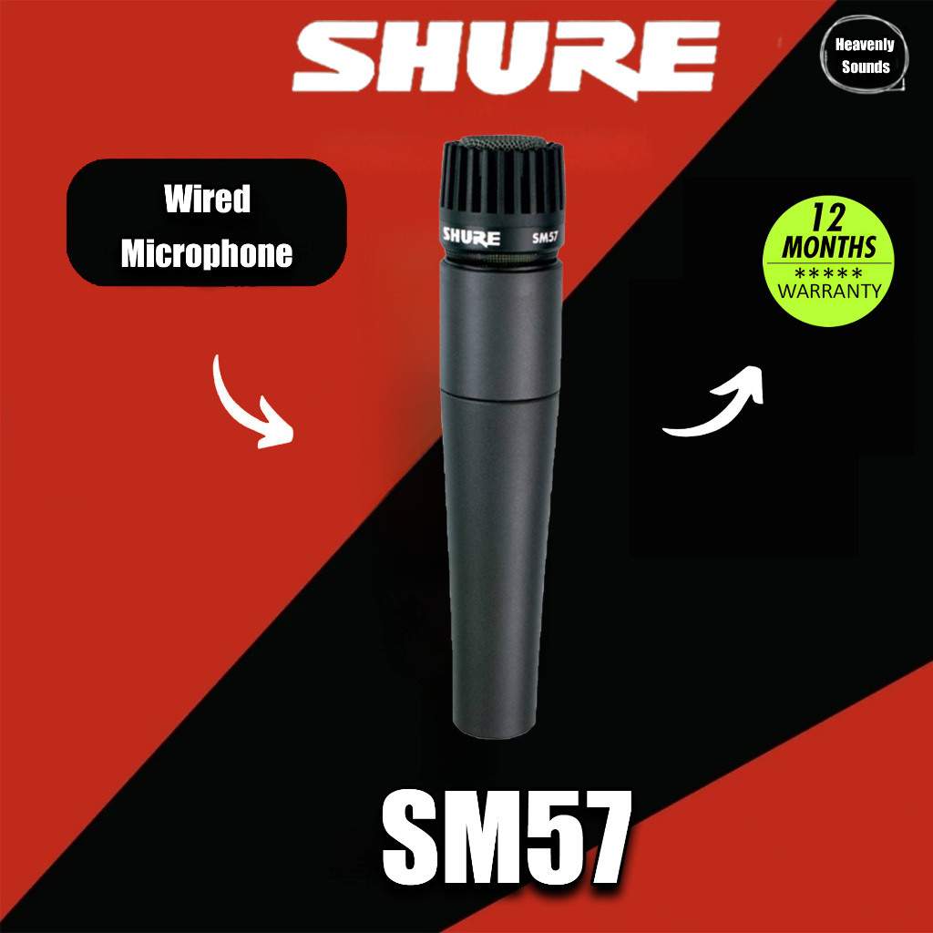 Shure SM57 Vocal Microphone การเชื่อมต่อแบบมีสาย | Shopee Thailand