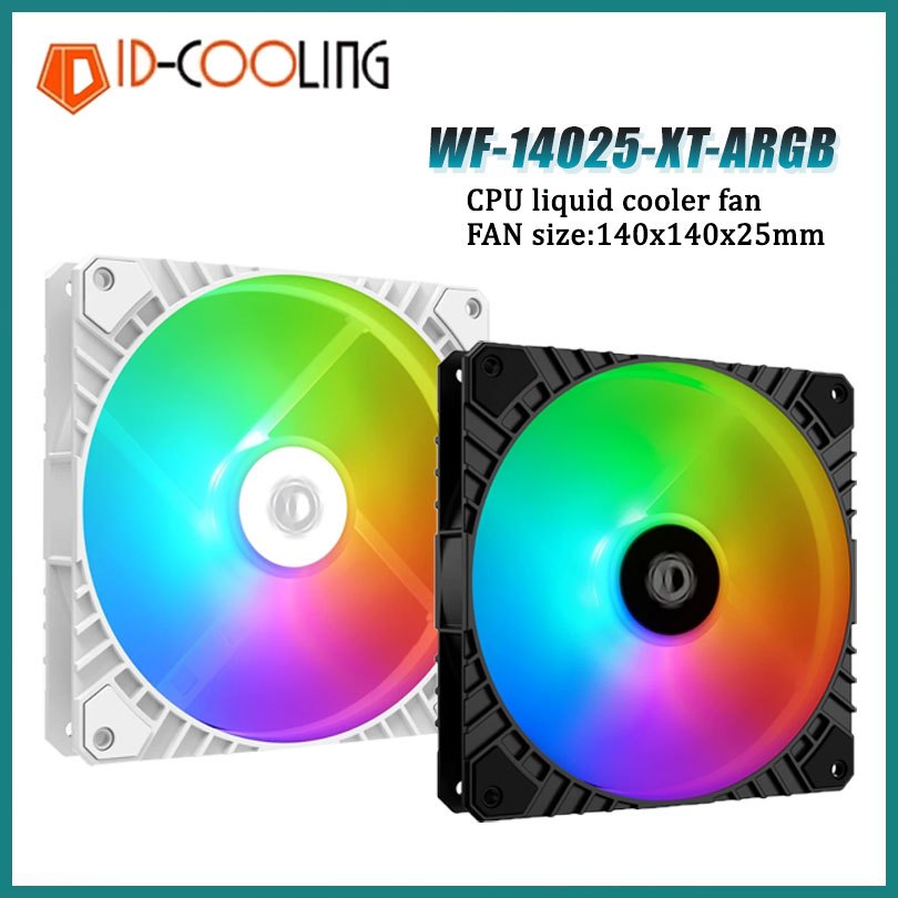 Id-cooling WF-14025-XT ARGB พัดลมแชสซี พัดลมระบายความร้อน 14 ซม. สีดําหรือสีขาว | Shopee Thailand