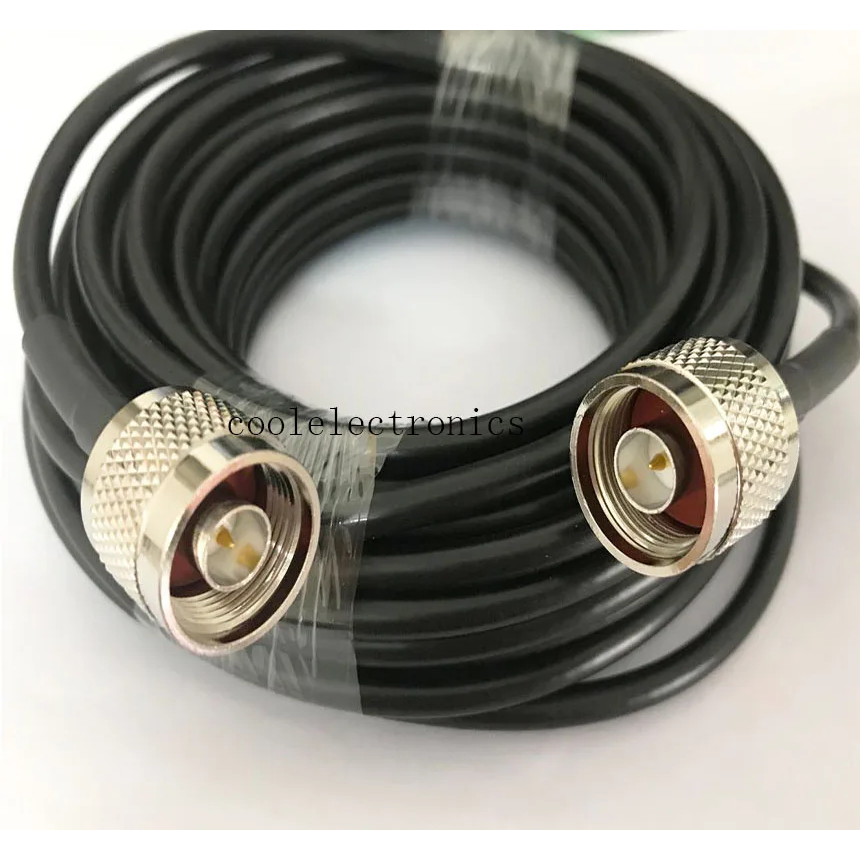1 PC RG58 Coaxial สาย N ชาย N ชายอะแดปเตอร์ RF 50-3 สาย 50ohm 5/10/15 ...
