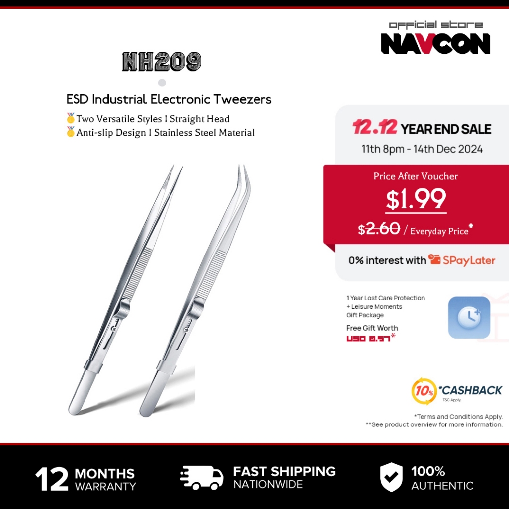 Navcon แหนบบัดกรีที่มีความแม่นยำ ชุดเครื่องมือแหนบอิเล็กทรอนิกส์ ...