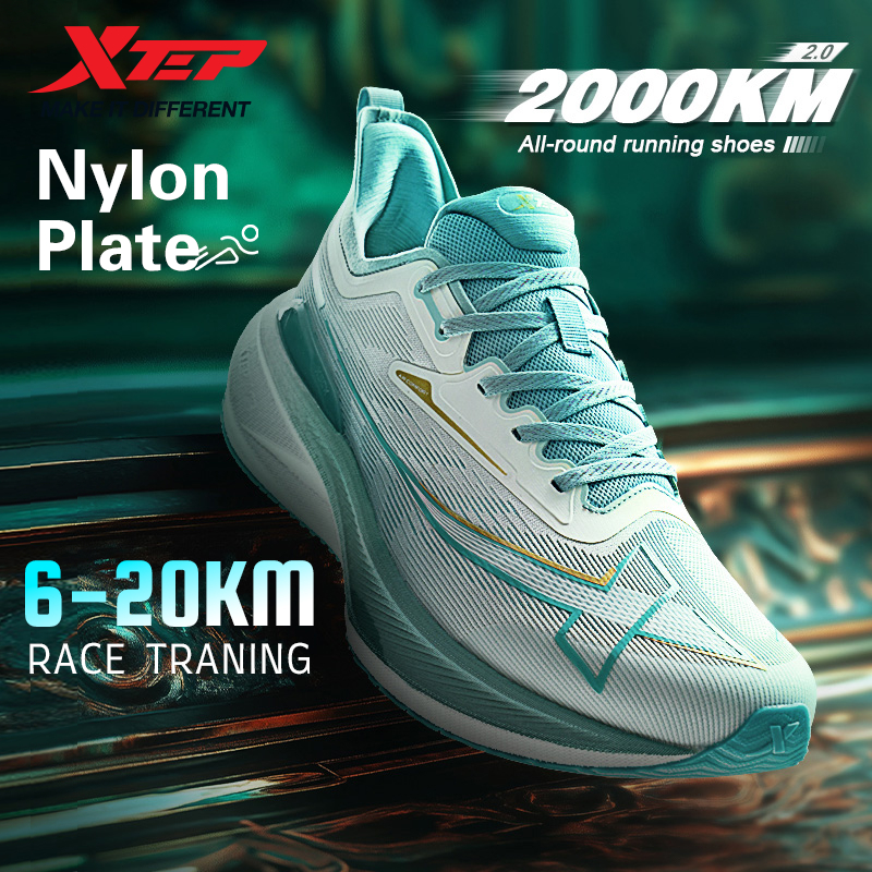 【xtep】2000KM 2.0 | รองเท้าวิ่งผู้ชาย Rebound Support Professional Cushioning Shock Absorption ...