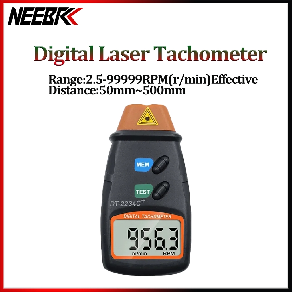 Dt2234c + Digital Laser Tachometer Rpm Meter Non-Contact 2.5RPM ...