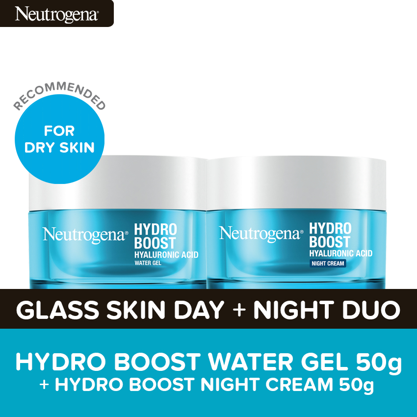 Neutrogena Hydro Boost Water Gel 50g+Neutrogena Hydro Boost Night Cream ...