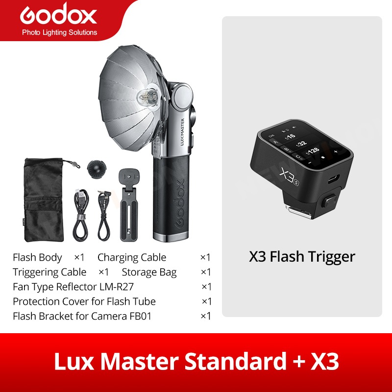 Godox Lux Master กล้องย้อนยุคแฟลชแบบพกพาพร้อม X3 | Shopee Thailand