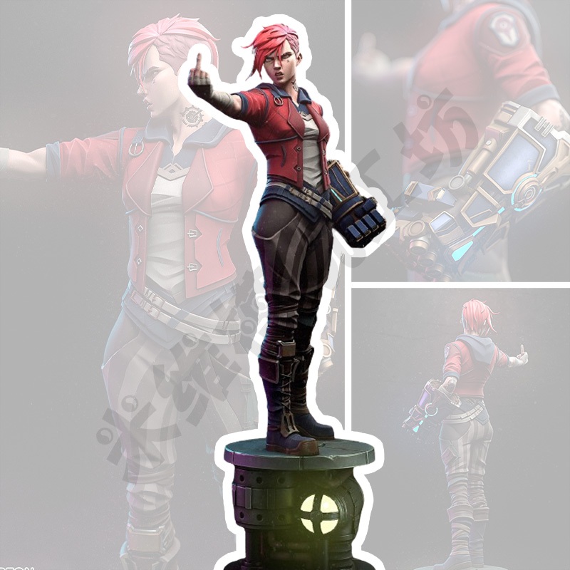 Vi League of Legends LOL High Precision GK Figure 三维 Printing [โมเดลสี ...