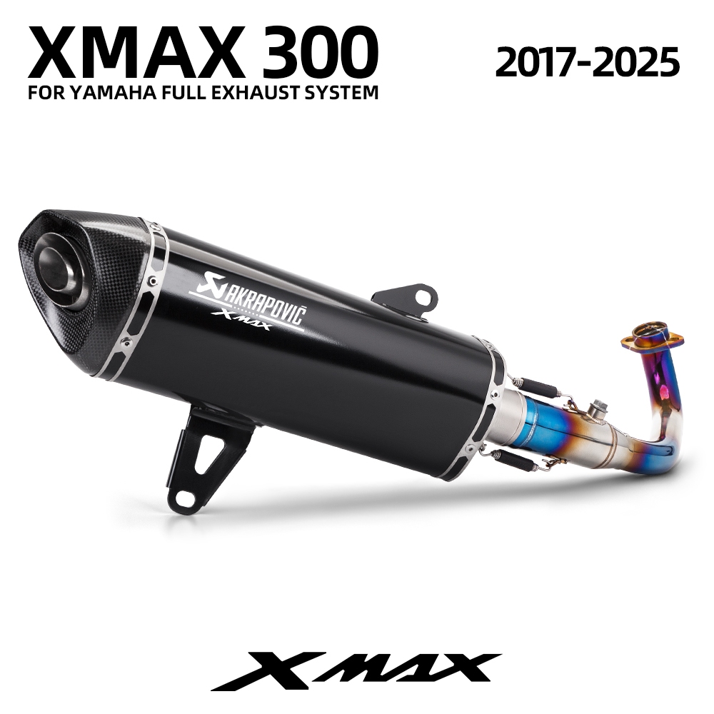 Pr2 Akrapovic สําหรับ XMAX300 xmax 2017-2025 รถจักรยานยนต์ไอเสียหนี ...