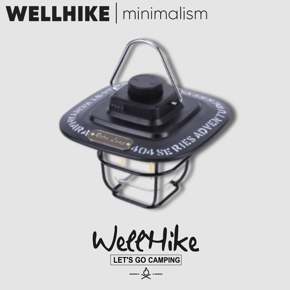 WELLHIKE 2025 ไฟฉุกเฉิน LED ตะเกียงเจ้าพายุ โคมไฟฉุกเฉิน LED แบบพกพา ตะเกรียงไฟแค้มปิ้ง ชาร์จไฟ ...
