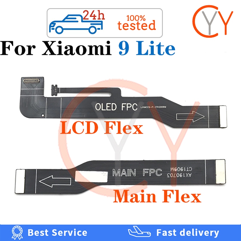 สําหรับ Xiaomi Mi 9 Lite CC9 เมนบอร์ดจอแสดงผล LCD Connector Flex สาย FPC หลัก Flex LCD MainBoard ...
