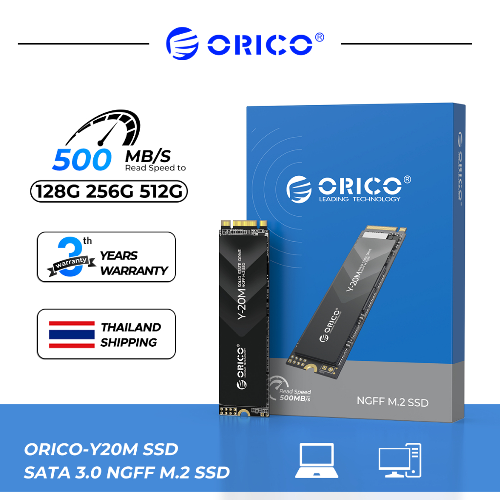 ORICO M.2 SATA SSD 128GB 256GB 512GB 500MB/S NGFF B&M Key ฮาร์ดไดรฟ์สำหรับเดสก์ท็อปแล็ปท็อป ...