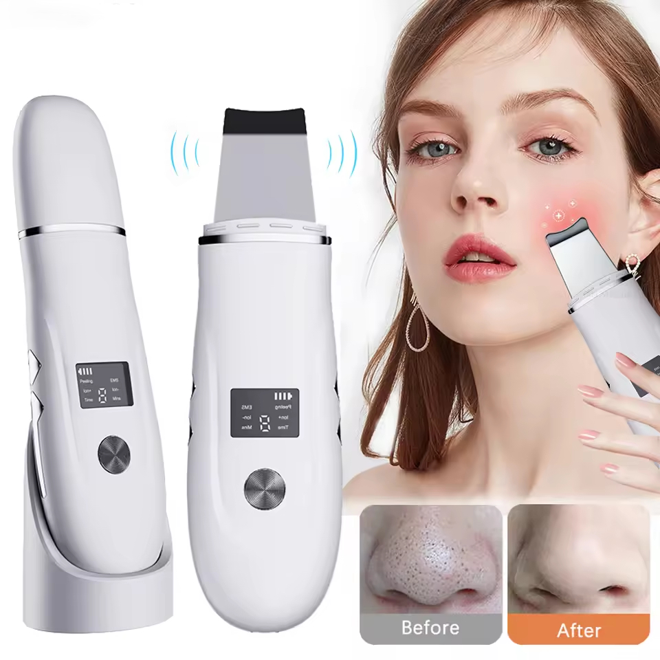Ultrasonic Face Scrubber Facial Peeling Skin Scrubber Deep Facial ...