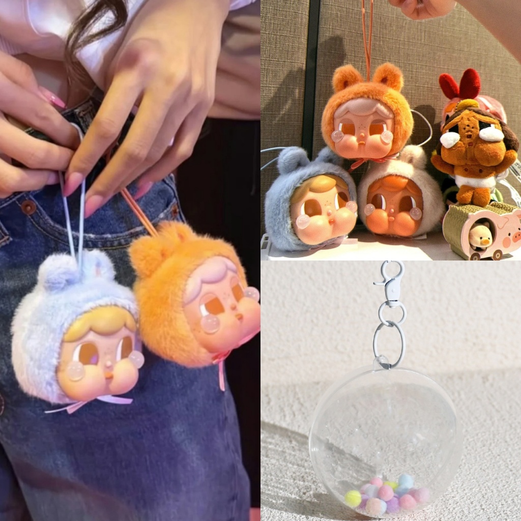 LISA เดียวกัน Crybaby POPMART ใหม่ไทย จำกัด บิดไข่ป้องกันบอล HD คริลิค ...