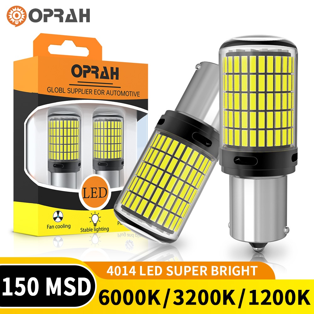 Oprah 2pcs 1156 BA15S P21W 1156 BAU15S PY21W 1157 Bay15d T20 7440 7443 LED Super Bright ไฟเลี้ยว ...