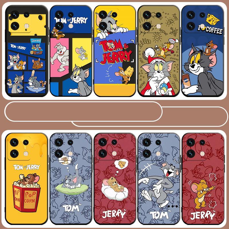 เคสสําหรับ Redmi note 11 11S 13 A3 PRO PLUS 4G 5G Tom และ Jerry TPU Matte Case Soft Cover ...