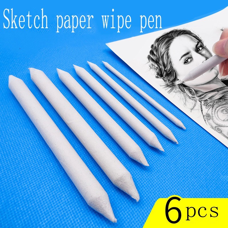 6 & 3 sets Sketch Paper eraser pens Art painting supplies | Shopee Thailand