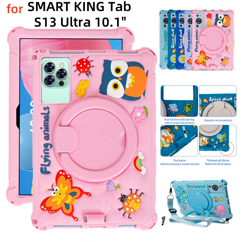 สําหรับ SMART KING Tab S13 Ultra 10.1 นิ้วหมุนได้ 360 องศา Super Cool ...