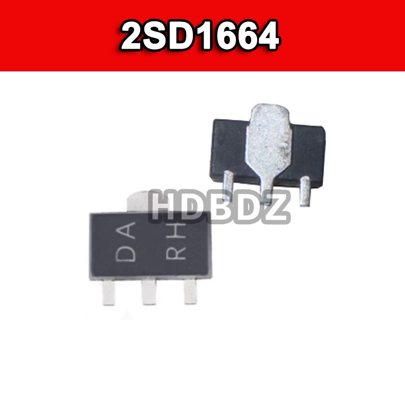 50 ~ 100pcs 2SD1664 SOT-89 DA 1A 32V NPN ทรานซิสเตอร์ความถี่สูง Patch ...