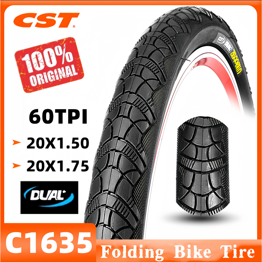 CST Zeppelin 20 นิ้ว 20x1.5 20x1.75 จักรยานพับยาง 40-406 47-406 จักรยานยาง 1.5/1.75 BMX 406 ล้อ ...