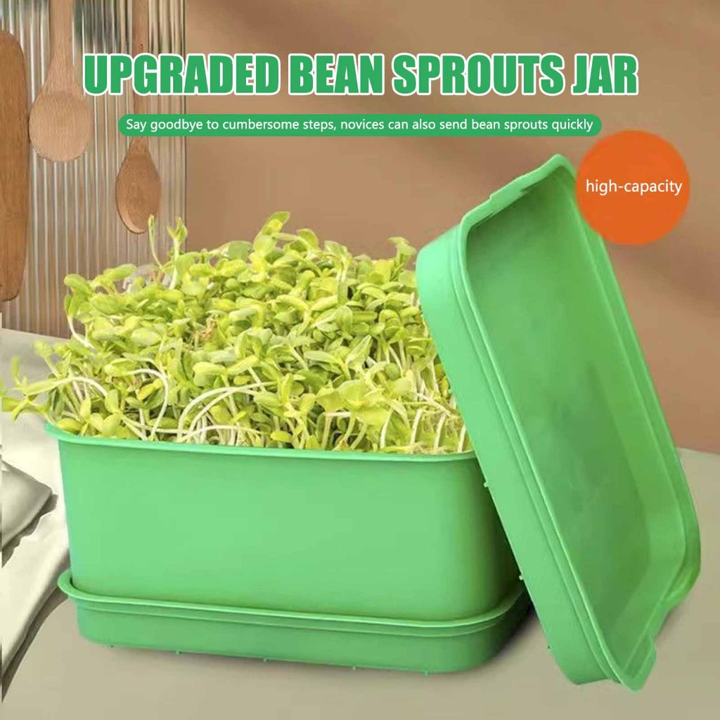 Bean Sprout Pot ครัวเรือน Bean Sprouts จานน้ําการเพาะปลูกต้นกล้าหม้อ ...