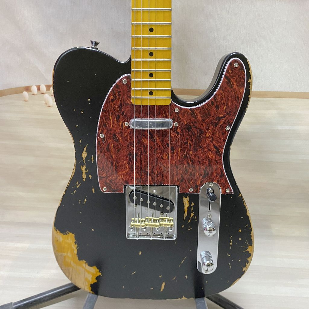Fender 1960 Custom Telecaster กีตาร์ไฟฟ้า Relic Shell สีดําพร้อม ...