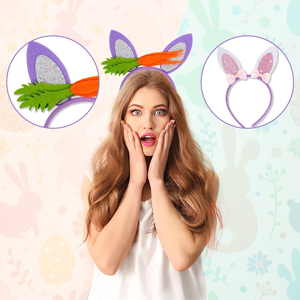 Easter Hairbands Easter Bunny Chick Headbands เครื่องประดับผม Theme ...