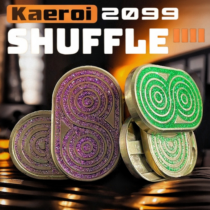 "Emerald Amethyst Slider - EDC Metal Toy Portable Metal Fidget stress ...