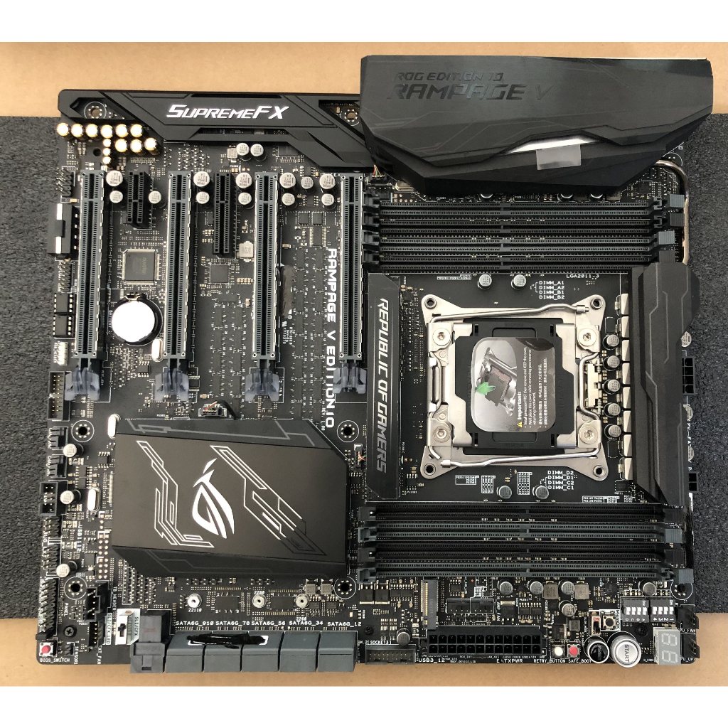 Asus ROG RAMPAGE V EDITION 10 เมนบอร์ด Intel X99 LGA2011-v3 DDR4 SATA3 WIFI M.2 xeon | Shopee ...