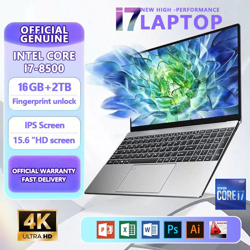 แล็ปท็อป Original 15.6 นิ้ว Intel Core i7-8500Y 16GB หน่วยความจํา 1TB SSD Windows 11 Pro ...