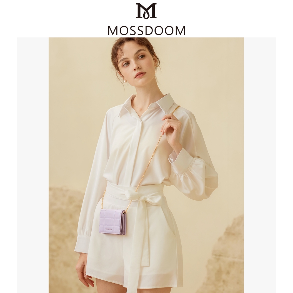 MOSSDOOM Jeannette Wallet กระเป๋าสตางค์ใบเล็กโซ่หรูหรา | Shopee Thailand