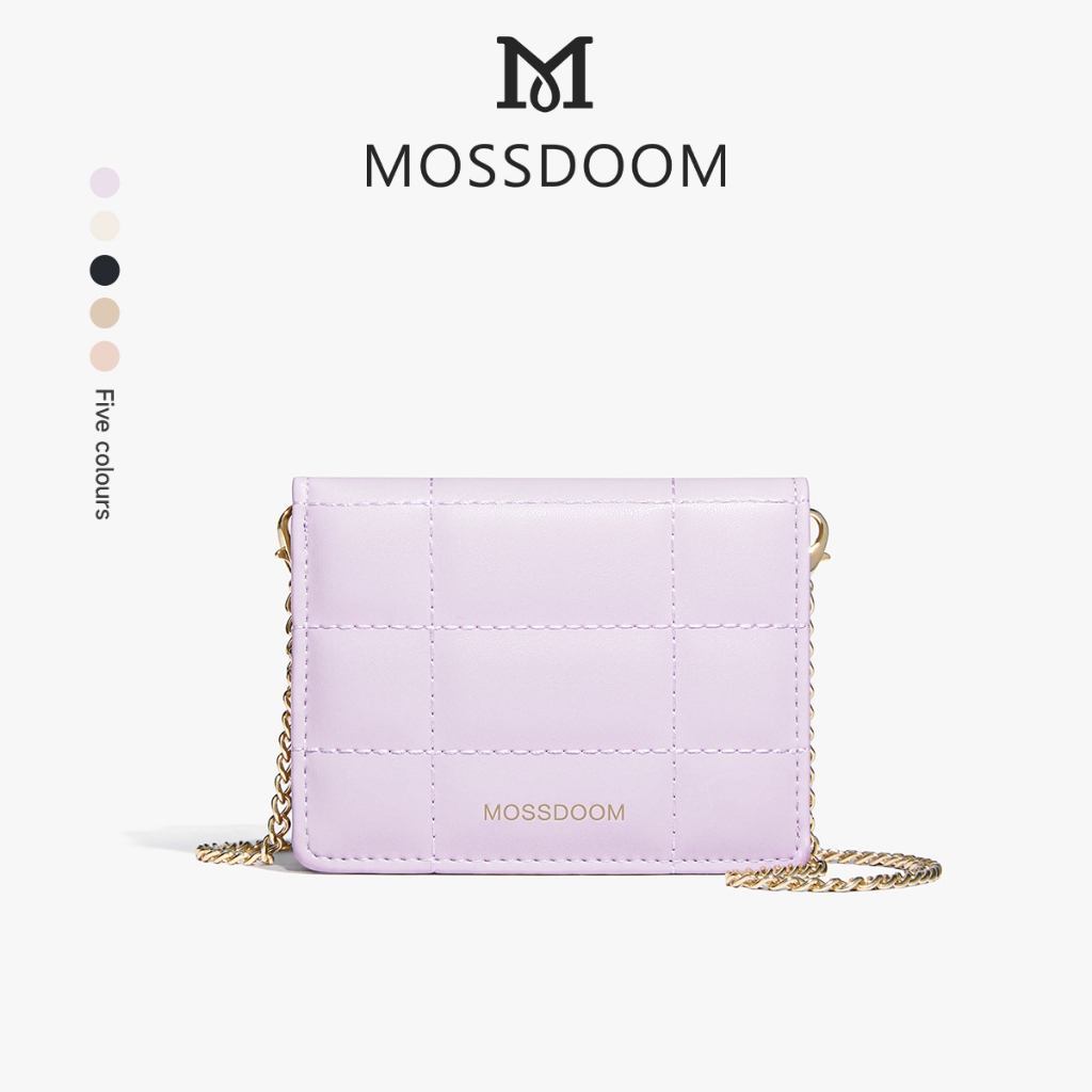 MOSSDOOM Jeannette Wallet กระเป๋าสตางค์ใบเล็กโซ่หรูหรา | Shopee Thailand