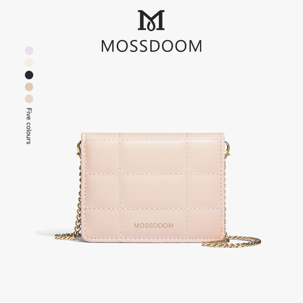 MOSSDOOM Jeannette Wallet กระเป๋าสตางค์ใบเล็กโซ่หรูหรา | Shopee Thailand